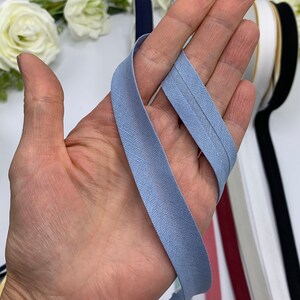 3/4" Linen Bias Binding, Single Fold Seam Binding Tape in Dusty Pink ...