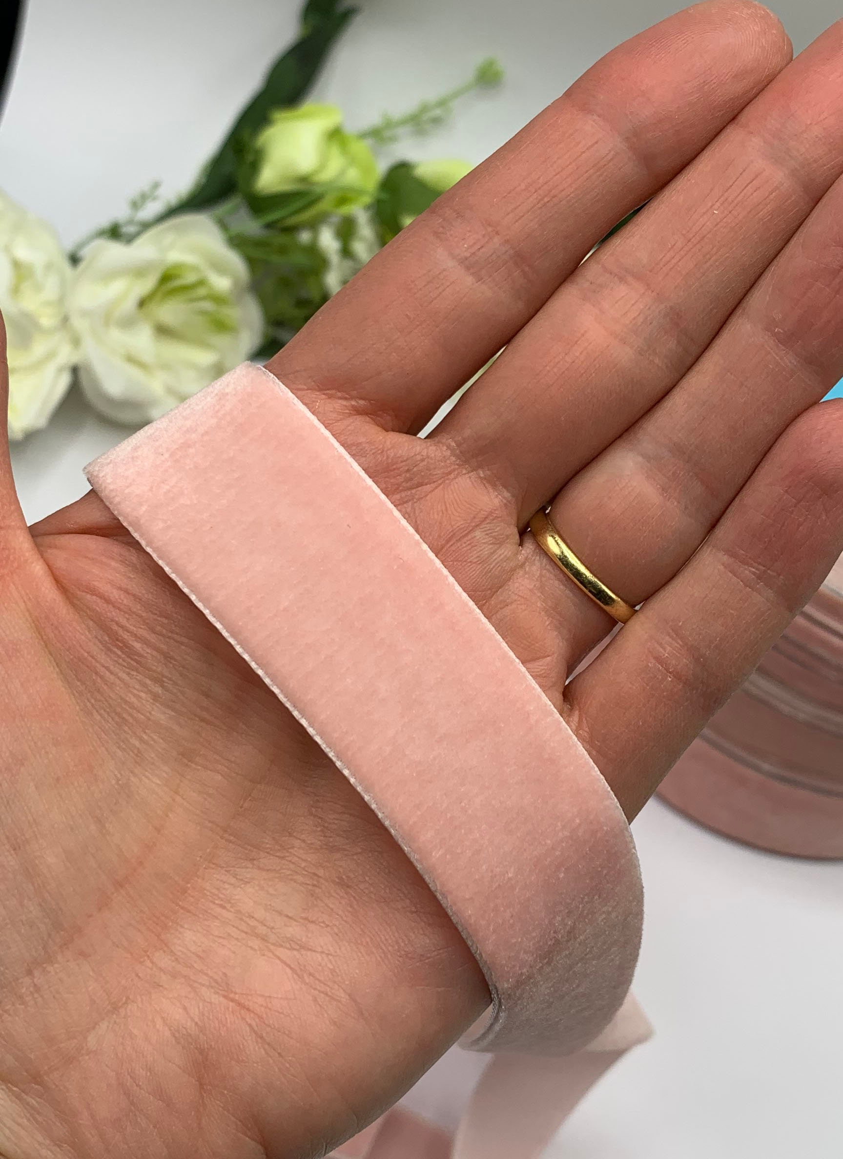 Light Pink Velvet Ribbon Baby Pink Choker Velvet Pale Pink - Etsy UK
