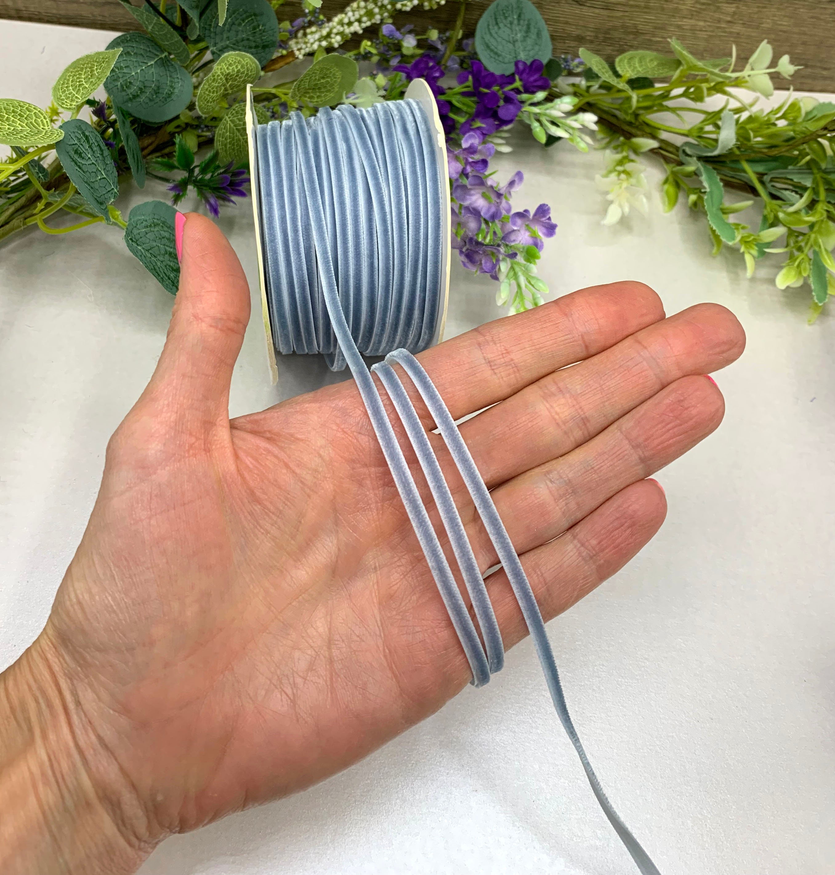 1/8 Inch Soft Velvet Ribbon for Wedding Invitations Gift - Etsy UK