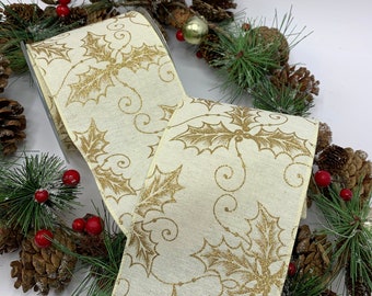 Wide Christmas Ribbon | Etsy