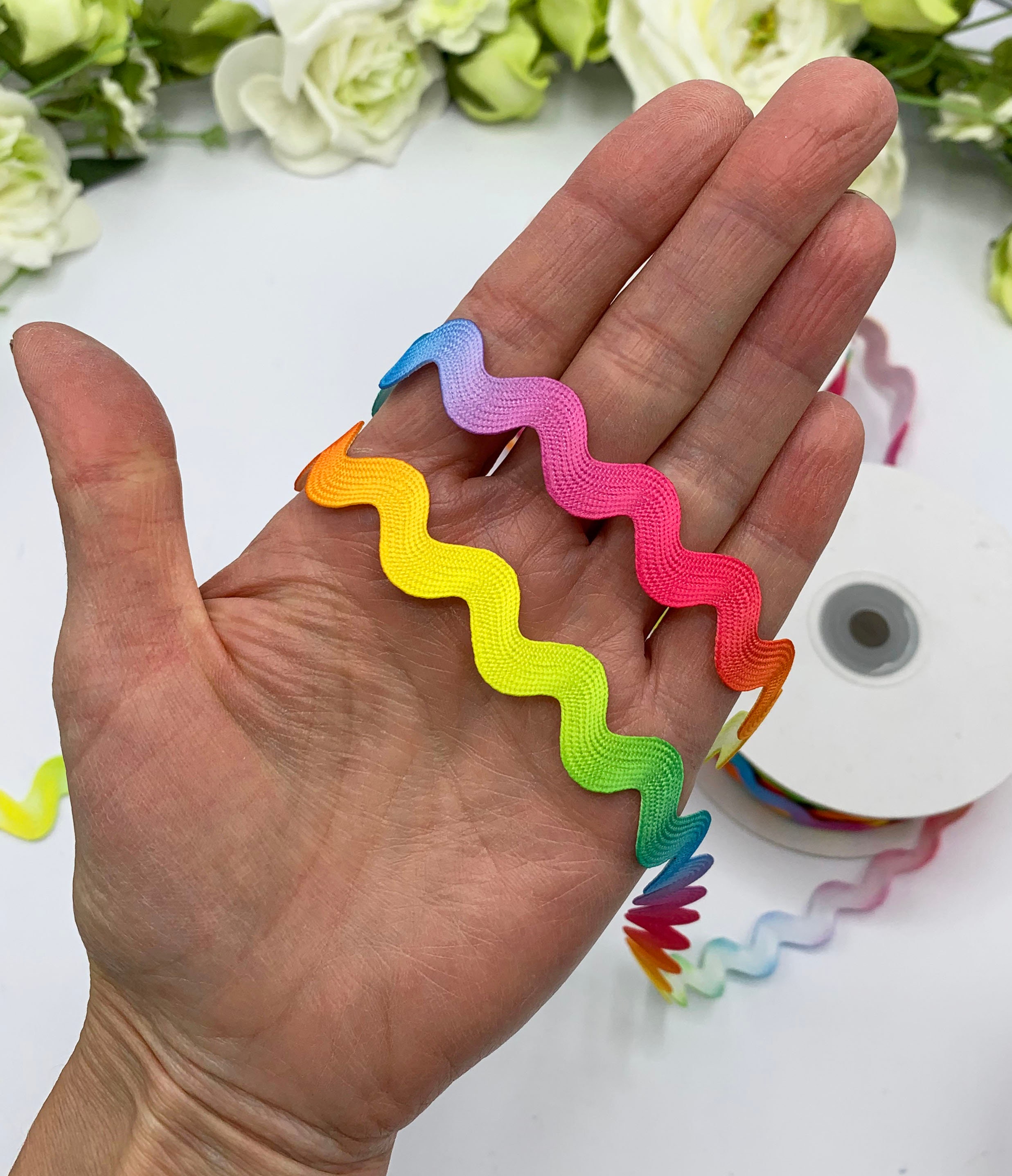 Rainbow Ric Rac 4mm 10mm and 15mm Widths Jumbo Ric Rac for - Etsy