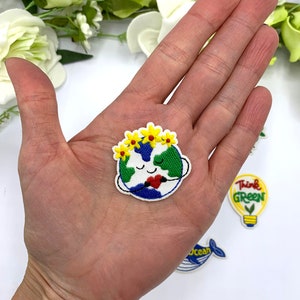 Eco Warrior Patches, Iron on Save the Planet Awareness Badges ...