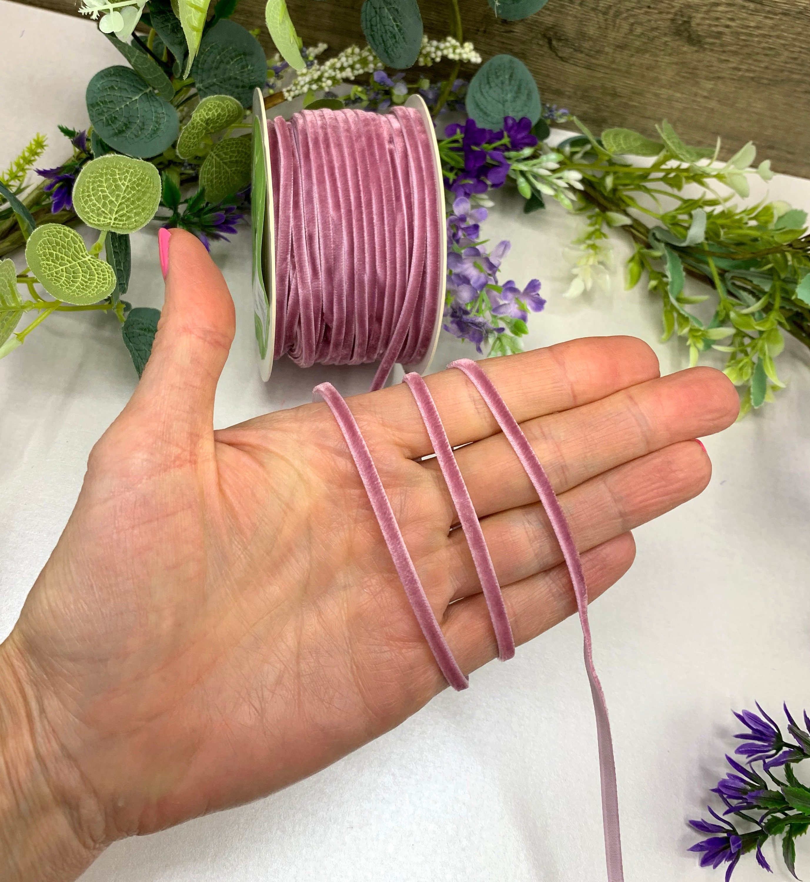 1/8 Inch Soft Velvet Ribbon for Wedding Invitations Gift - Etsy UK