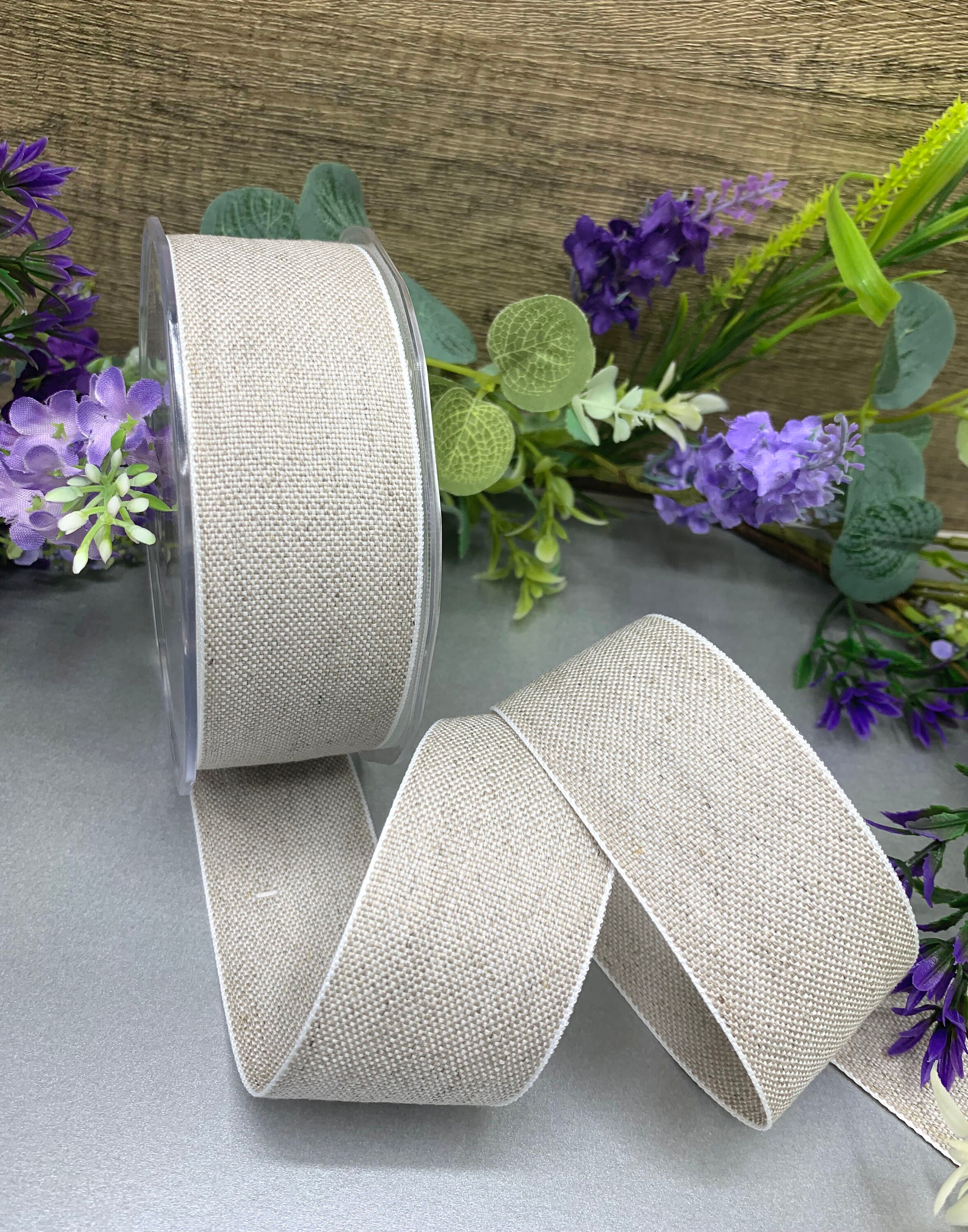 Natural Linen Ribbon 1m to 15m Increments Rustic Wedding - Etsy