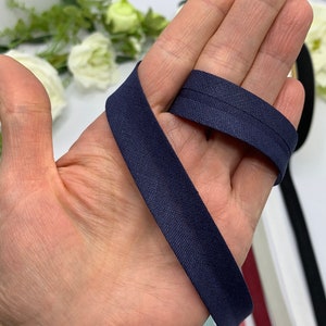 3/4" Linen Bias Binding, Single Fold Seam Binding Tape in Dusty Pink ...