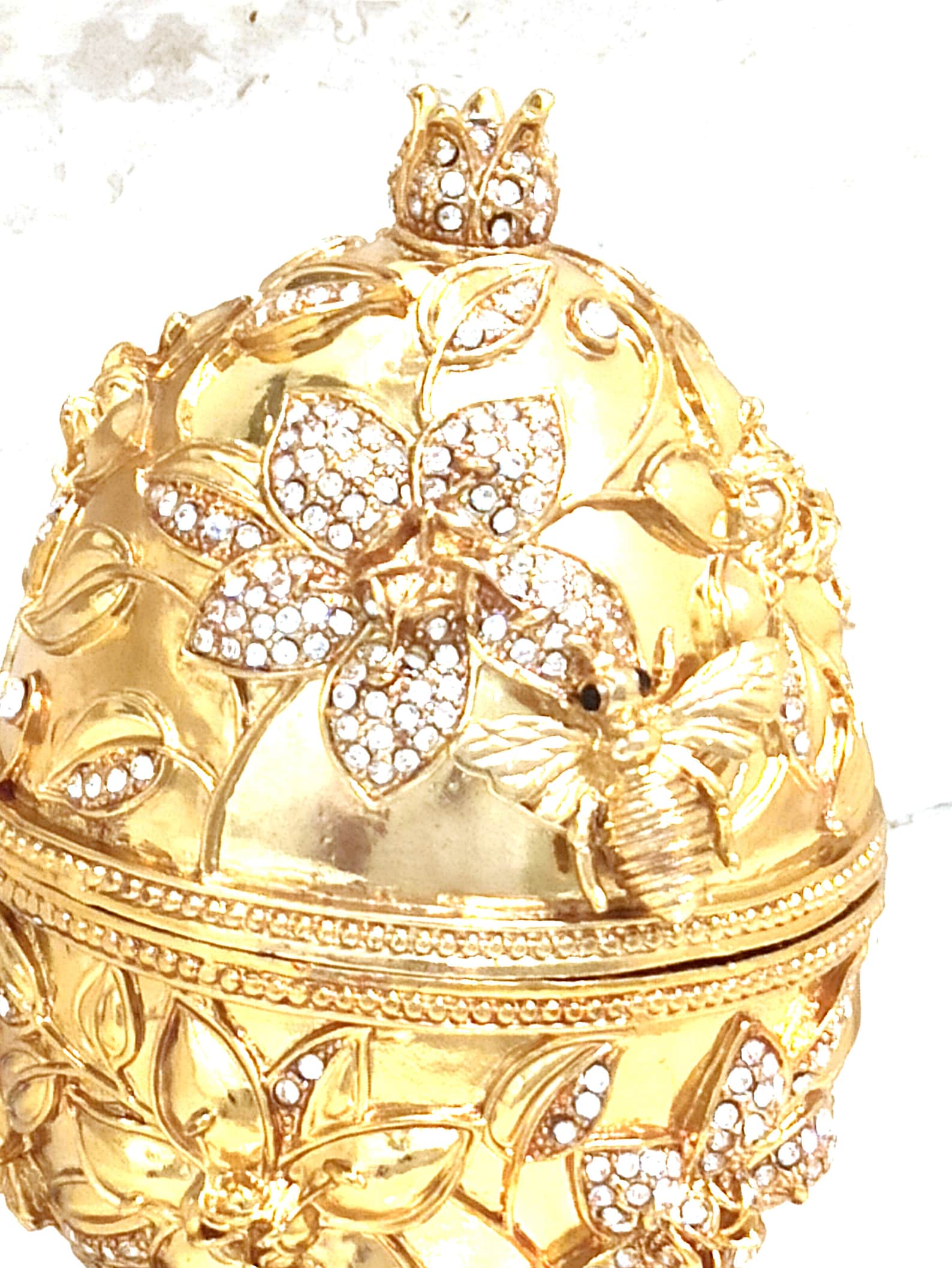24k GOLD Faberge Collectors Egg Pomegranate Jewelry Box - Etsy