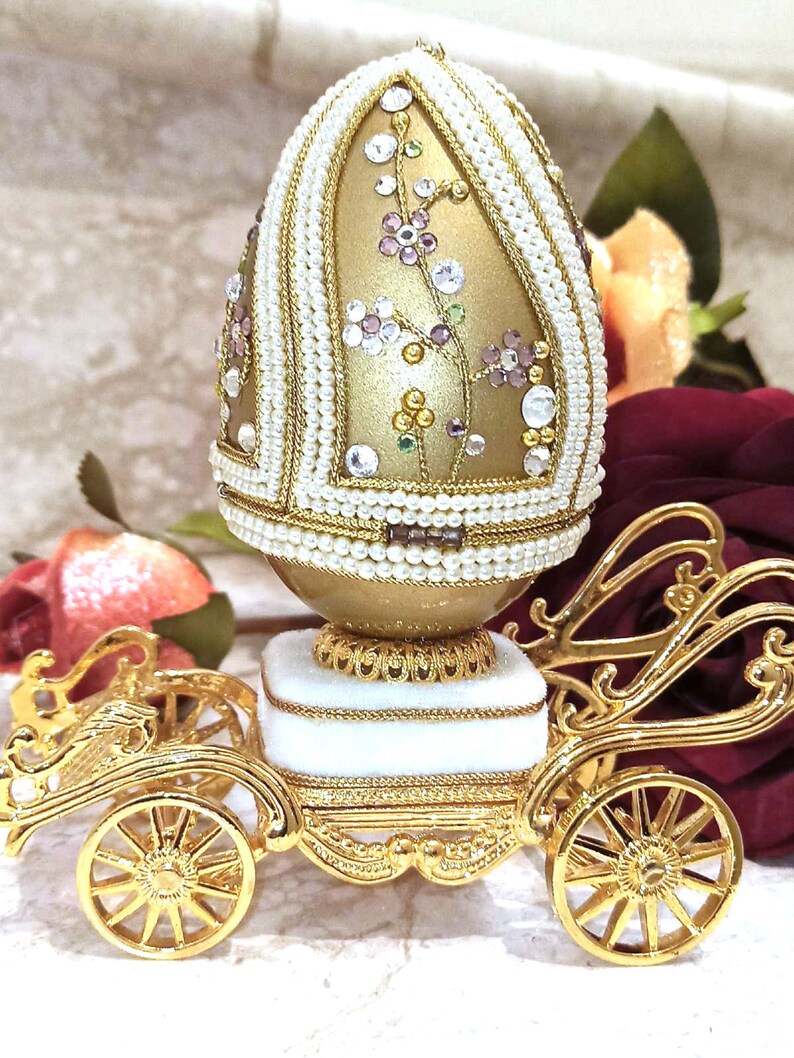 ONE ONLY 24K Faberge Design Egg Style Unique Collector - Etsy