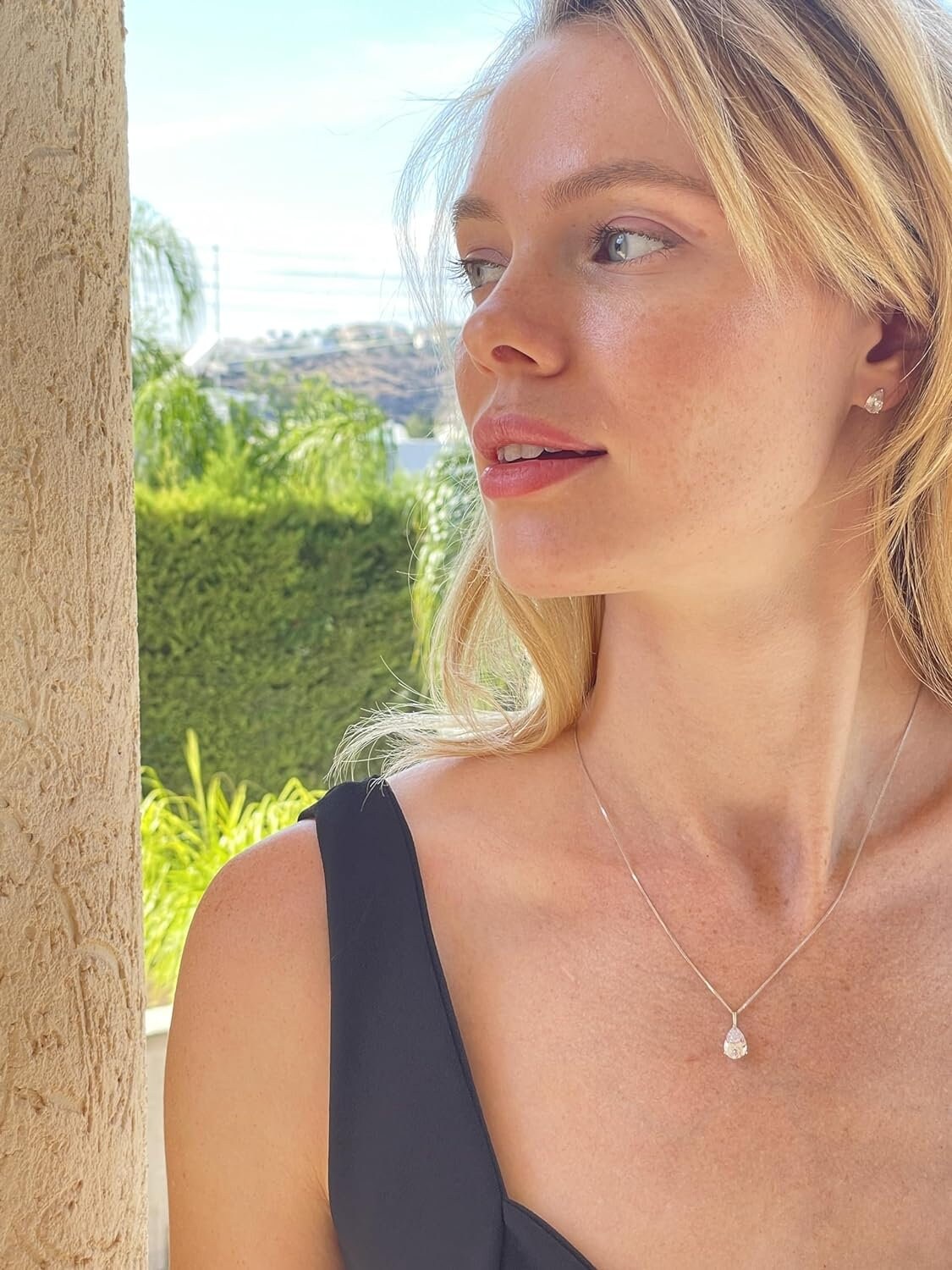 3ctw Diamond Tear Drop Pendant Diamond Teardrop Earrings Solid 18k GOLD ...