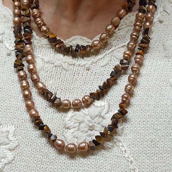 Tan Necklace - Etsy