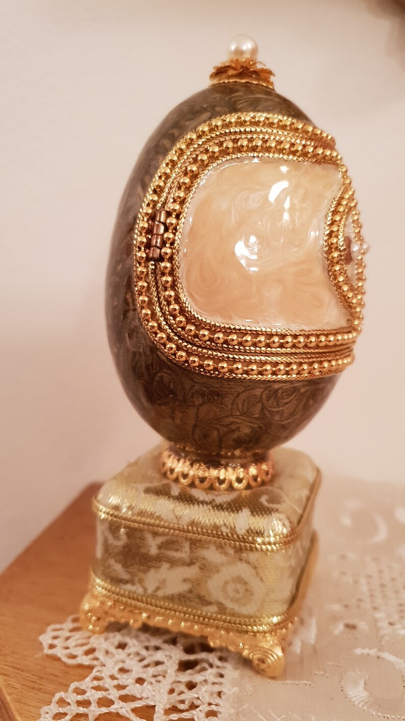 ONE ONLY 24K Faberge design egg style unique collector | Etsy