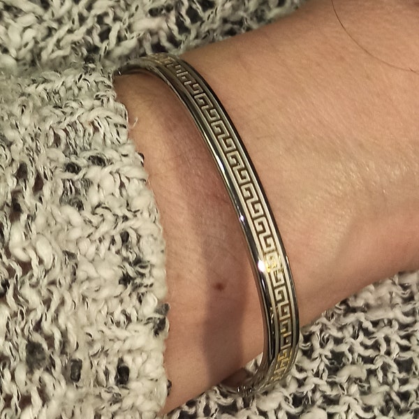 Greek Key Bracelet - Etsy