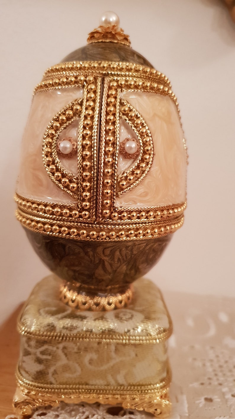 ONE ONLY 24K Faberge design egg style unique collector | Etsy
