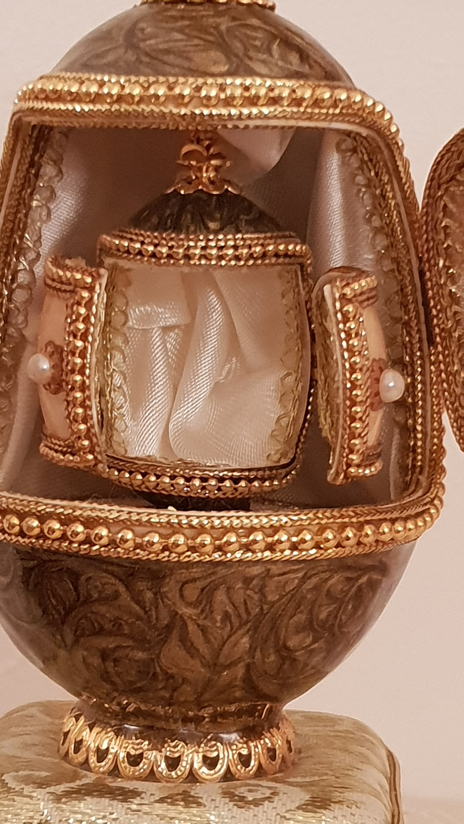 ONE ONLY 24K Faberge design egg style unique collector | Etsy