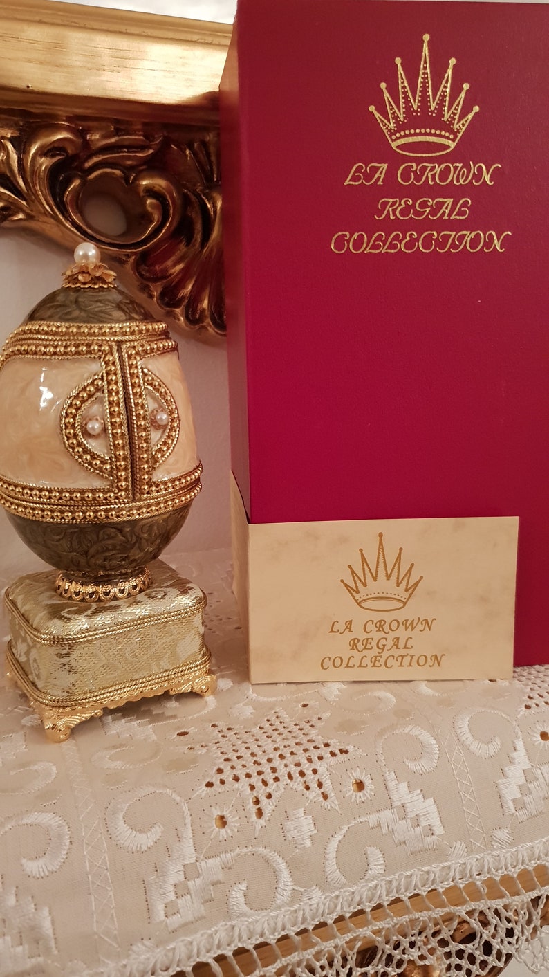 ONE ONLY 24K Faberge design egg style unique collector | Etsy