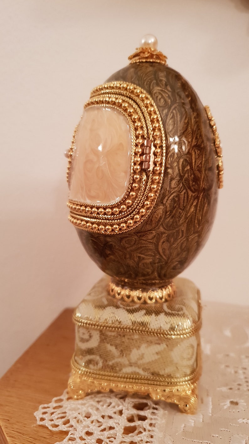 ONE ONLY 24K Faberge design egg style unique collector | Etsy