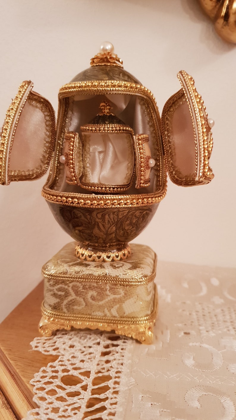 ONE ONLY 24K Faberge design egg style unique collector | Etsy