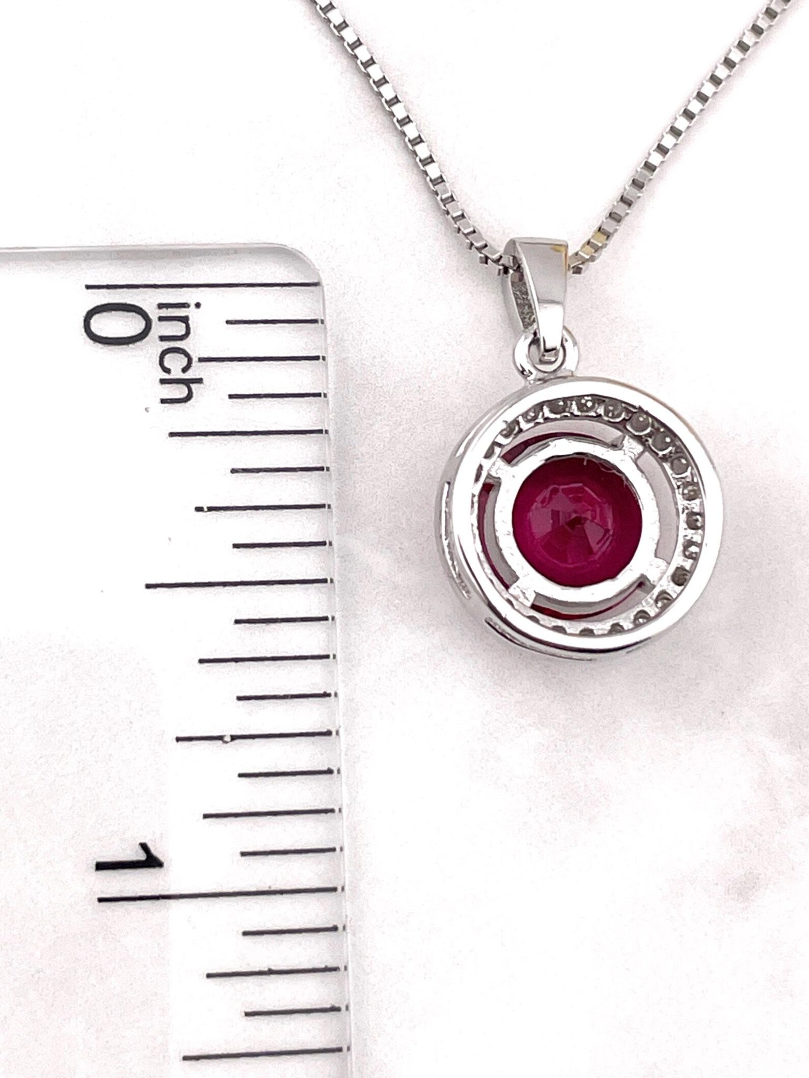 Certified 2ct NATURAL Ruby Necklace NATURAL Ruby Pendant Ruby Jewelry ...