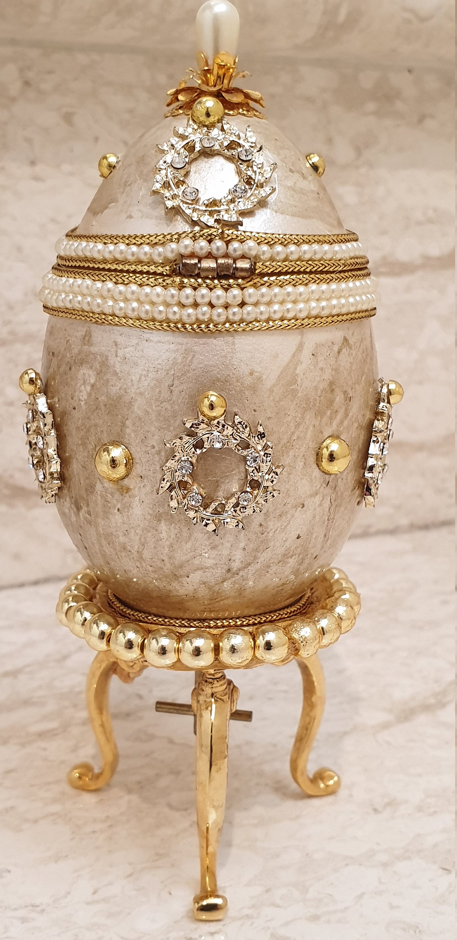 Forever Friends Gift Egg Faberge Style ONLYONE 24k Fabergé VINTAGE ...