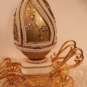 ONLY ONE Faberge Egg Style Music Antique Ring Box Bridal Wedding ...