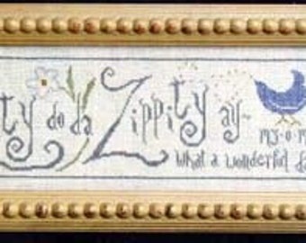 Zippity Do Da by La-d-da...cross Stitch Pattern - Etsy
