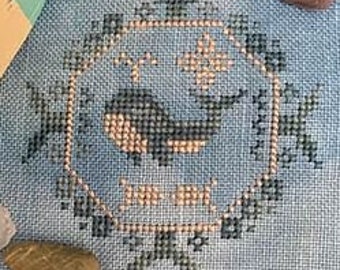 Quirky Quaker Whale PDF Pattern Cross Stitch Darling & Whimsy Designs - Etsy