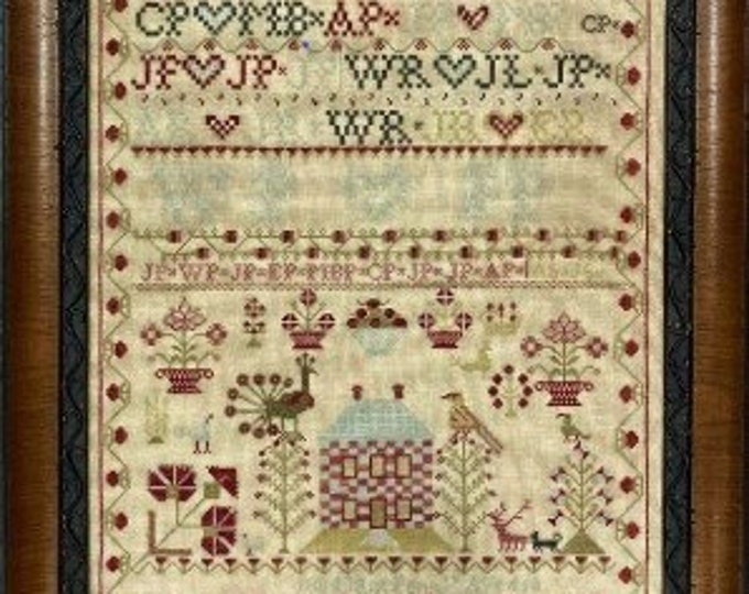 Jane Penny 1834 Reproduction Sampler by Cardan Antiques and Needlework ...