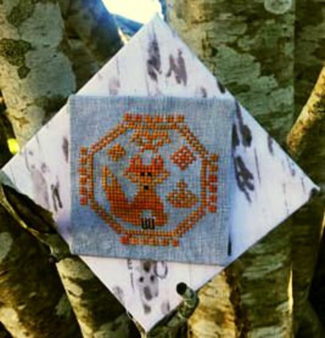 Quirky Quaker Fox by Darling and Whimsy Designs Counted Cross Stitch ...