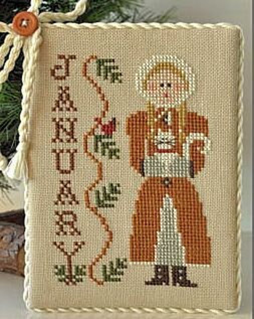 Calendar Girls-january by Little House Needleworks Counted Cross Stitch ...