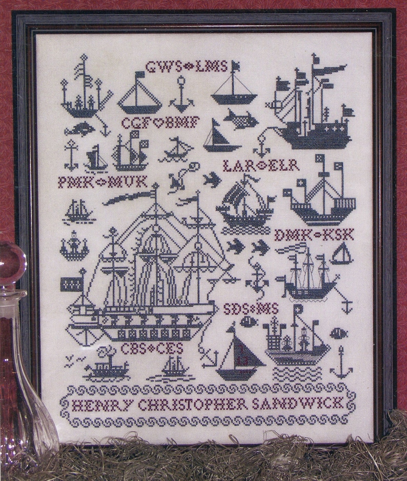 Sailing Ships Sampler by Rosewood Manor Counted Cross Stitch - Etsy