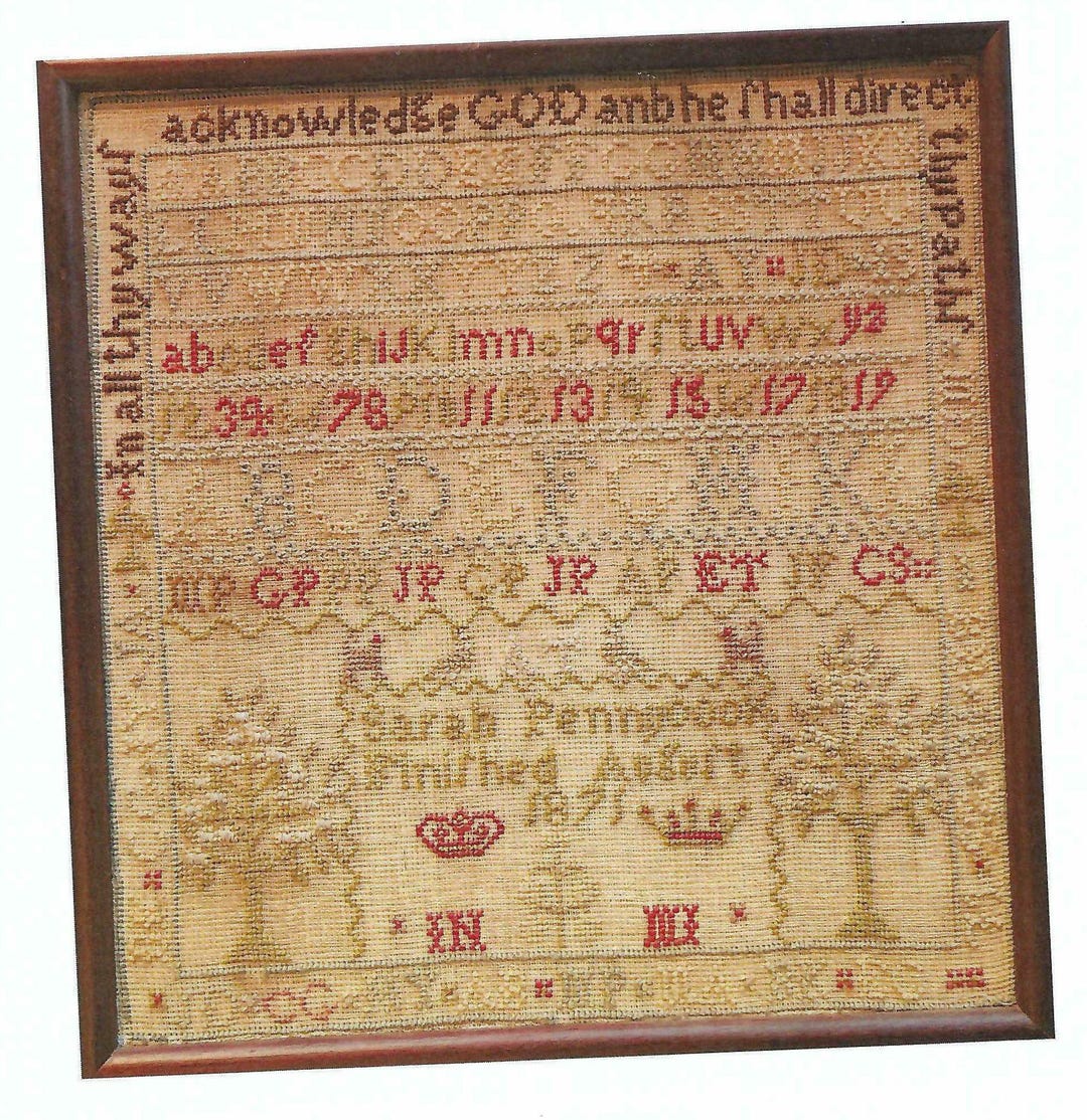 Sarah Penneycook 1871 Reproduction Sampler by Stitchy Box Samplers ...