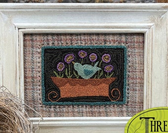 Wooly Gardener by Threads That Bind Punch Needle Pattern - Etsy