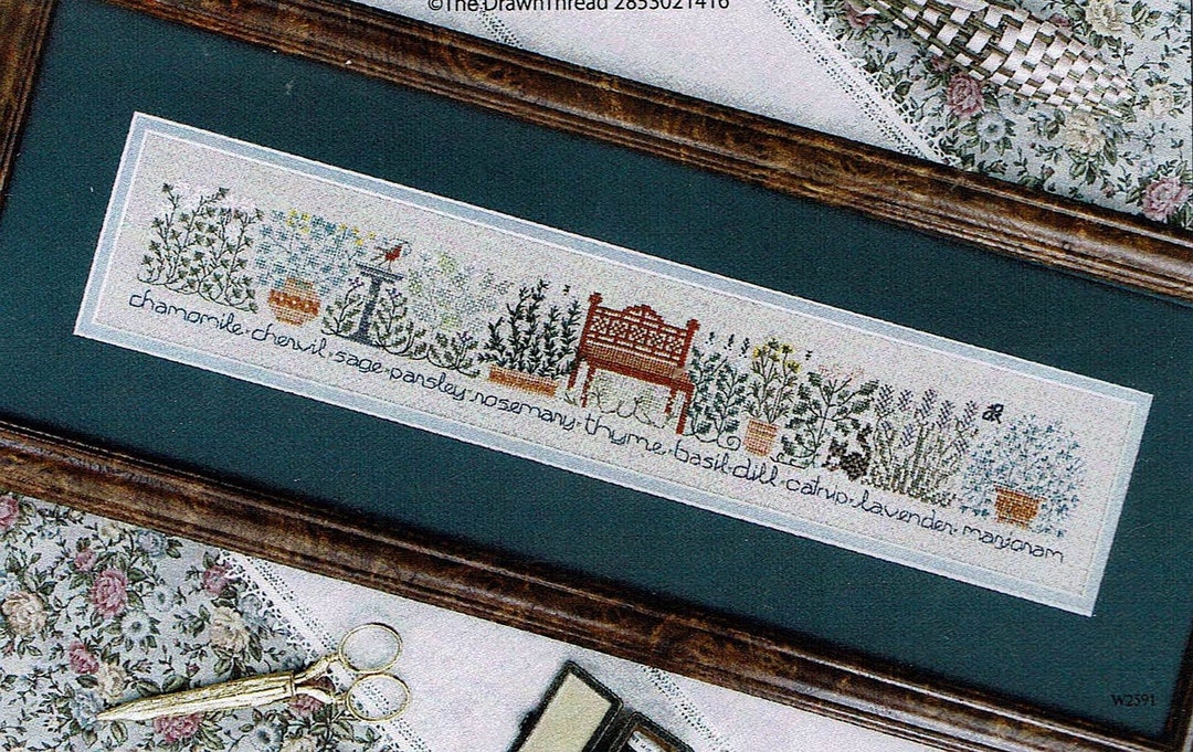 Herb Garden by the Drawn Thread Counted Cross Stitch Pattern/chart - Etsy