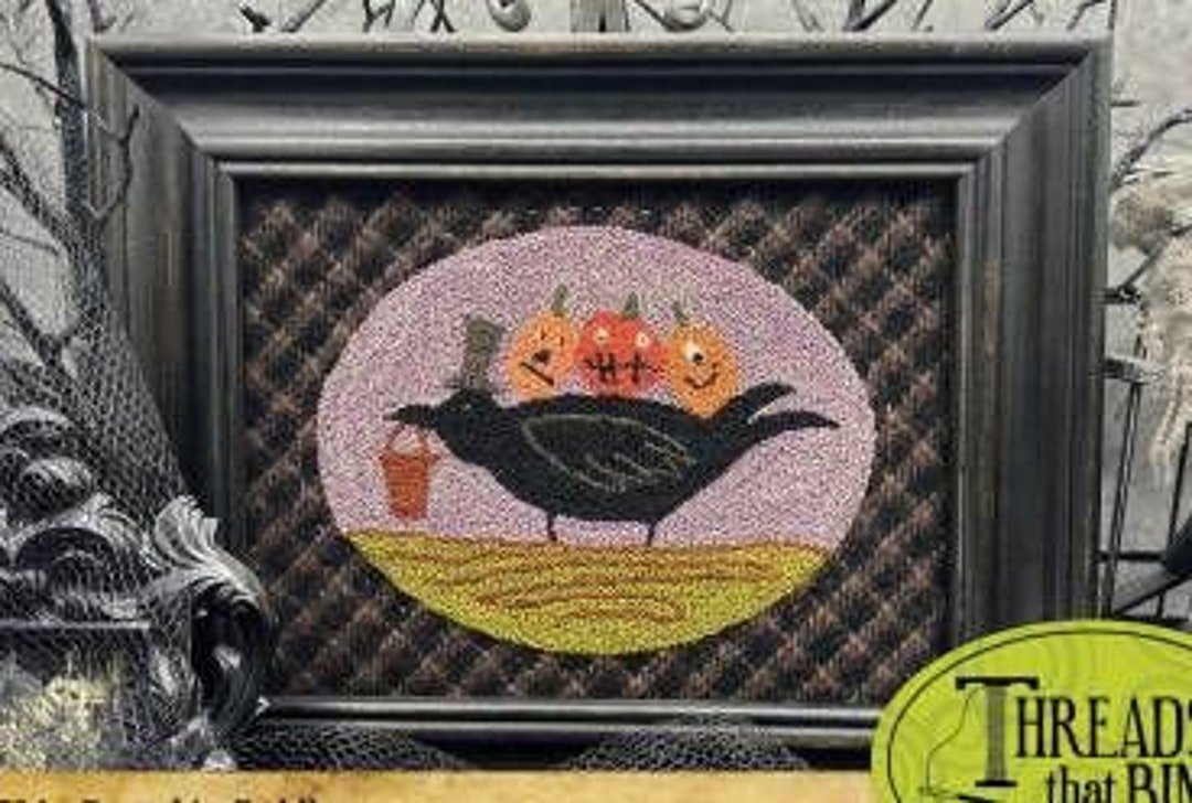 Pumpkin Peddler by Threads That Bind Punch Needle Pattern - Etsy