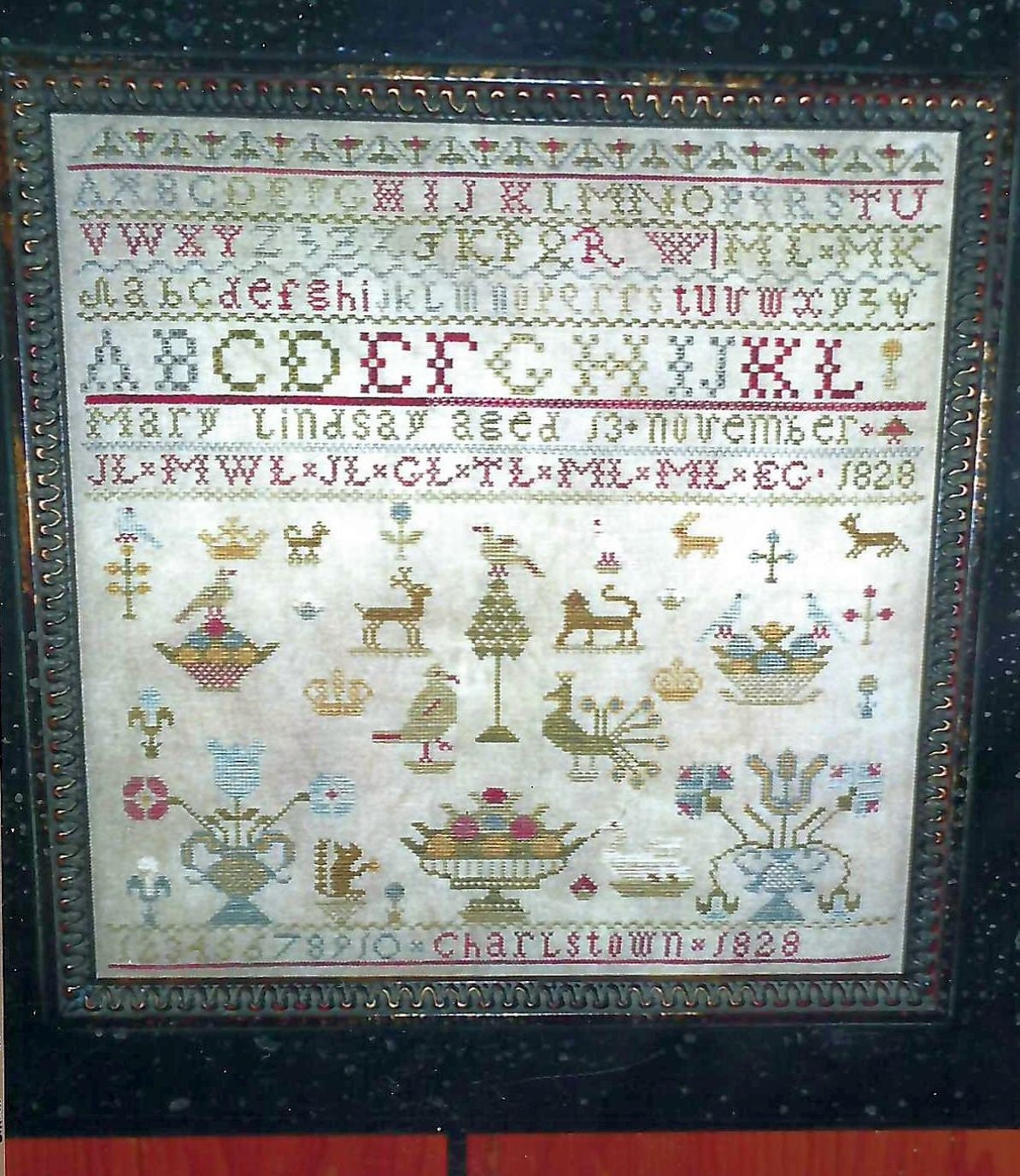 Mary Lindsay 1828 Reproduction Sampler by Chessie & Me Counted Cross ...