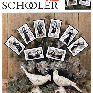 Blackwork Angels by Prairie Schooler Counted Cross Stitch - Etsy