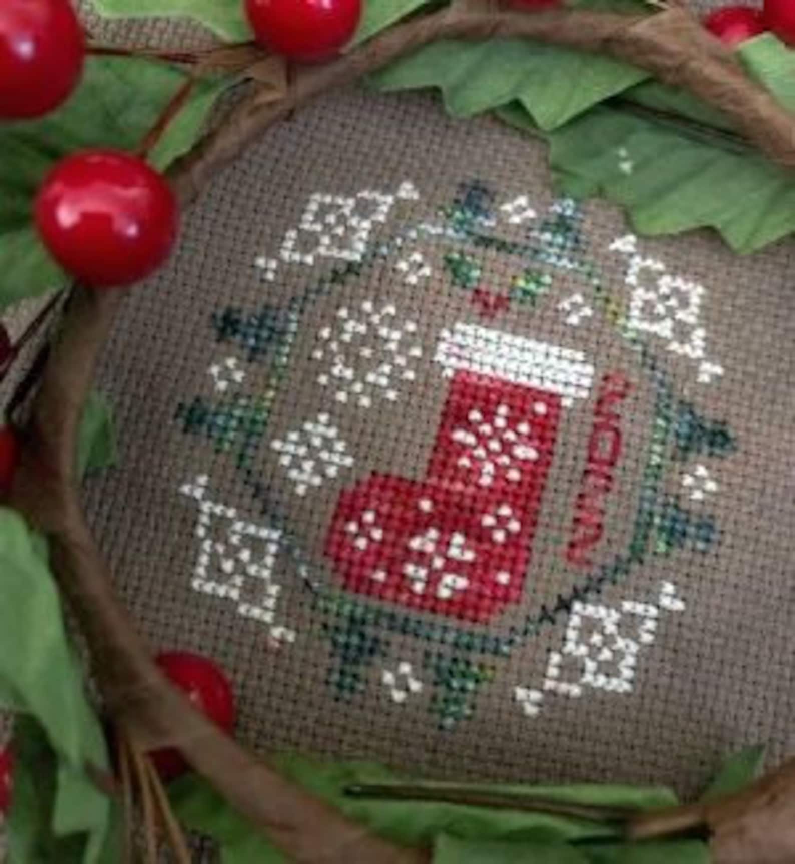 Quirky Quaker Stocking by Darling and Whimsy Designs Counted Cross Stitch Pattern/chart - Etsy