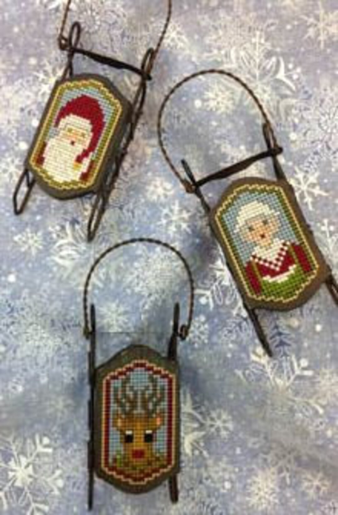 Sled Heads (sleds Sold Separately) by Foxwood Crossings Counted Cross ...