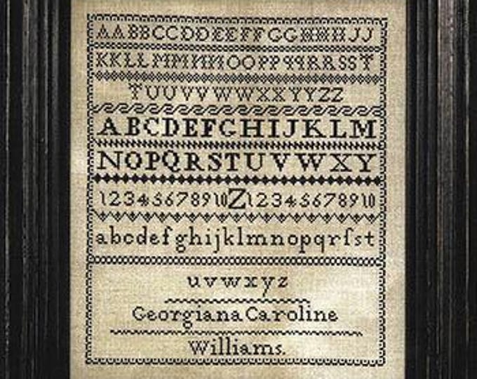 Elizabeth Furniss 1836 by Hands Across the Sea Samplers Counted Cross ...
