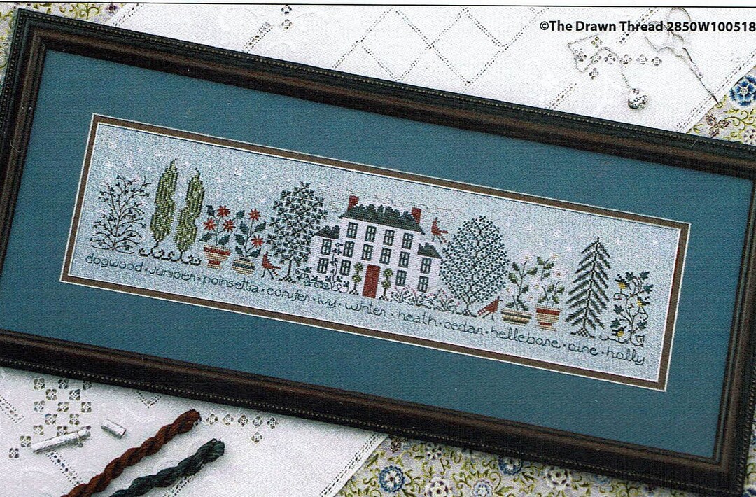 Winter Garden by the Drawn Thread Counted Cross Stitch Pattern/chart - Etsy