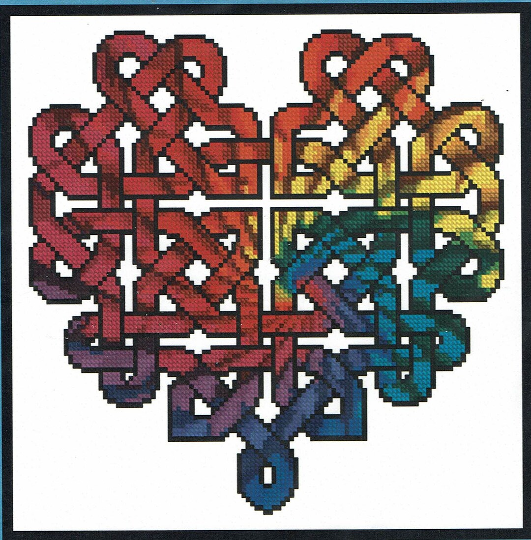 20% OFF Celtic Fractal Heart by Artecy Counted Cross Stitch Pattern ...