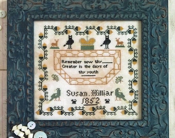 Anne Hughs 1852 by Quaint Rose Needle Arts Counted Cross Stitch Pattern ...