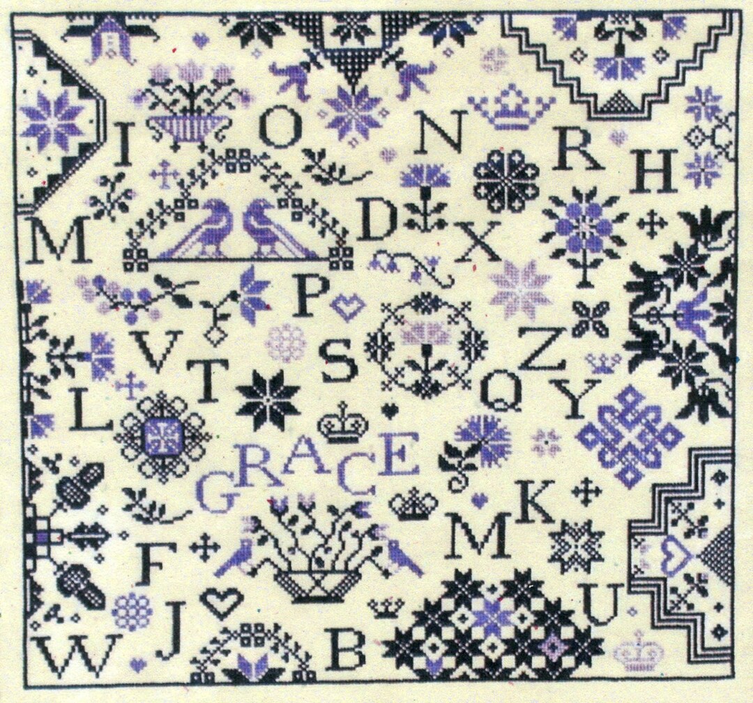 Simple Gifts Grace by Praiseworthy Stitches Counted Cross - Etsy