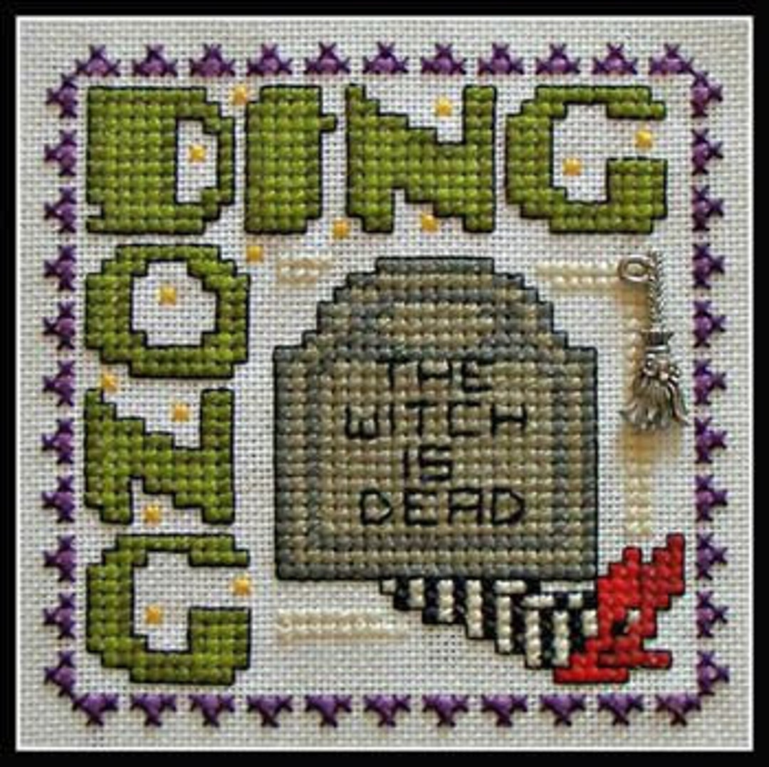 Wordplay Ding Dong w/chm by Hinzeit Counted Cross Stitch Pattern/chart ...