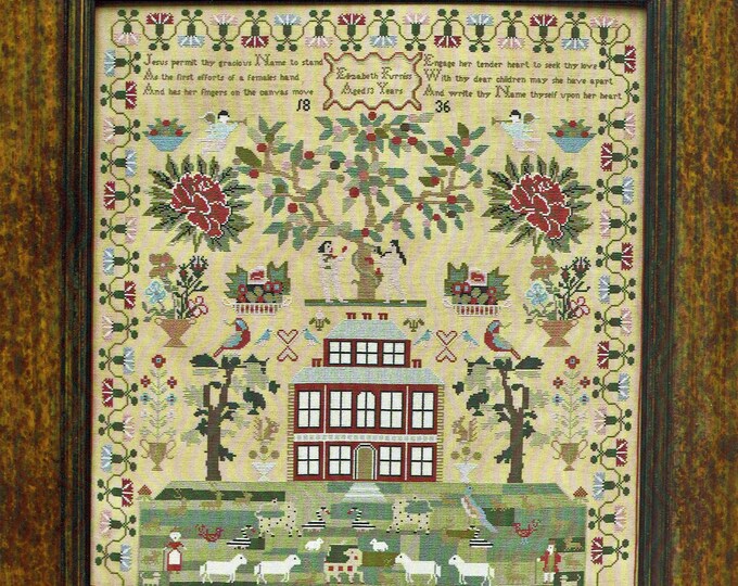 Elizabeth Furniss 1836 by Hands Across the Sea Samplers Counted Cross ...
