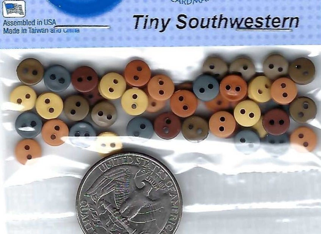 Tiny Southwestern Buttons, 2-hole Sew Thru, Approximately 35 Pcs - Etsy