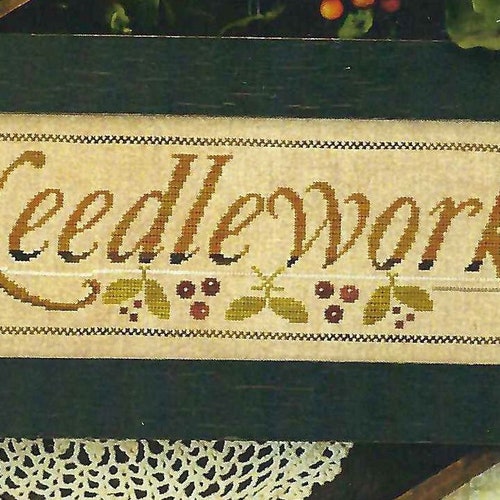Little House Needleworks HOME OF a NEEDLEWORKER Cross Stitch - Etsy