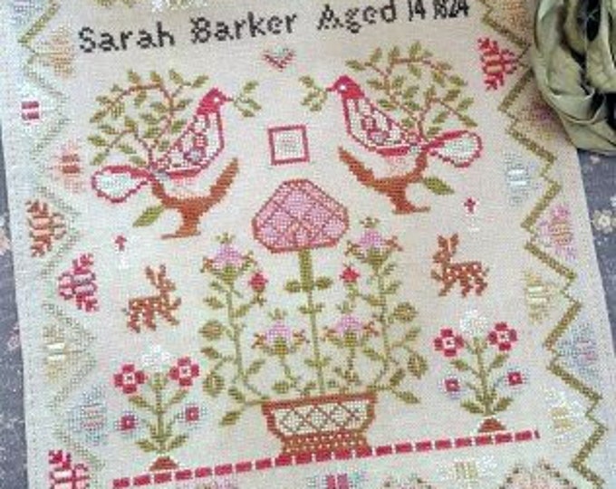 Sarah Barker 1824 Reproduction Sampler by Pineberry Lane - Etsy