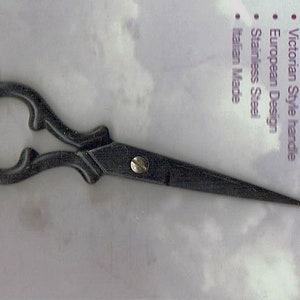 Beautiful 4" Black Oxide Victorian Embroidery Scissors - Etsy