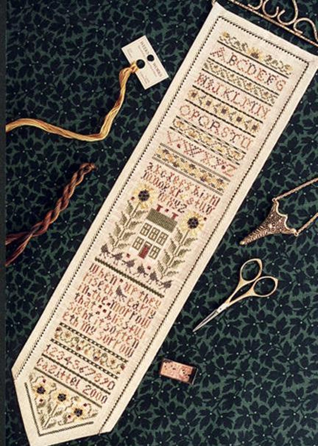 Sunflower Bellpull by the Drawn Thread Counted Cross Stitch Pattern ...