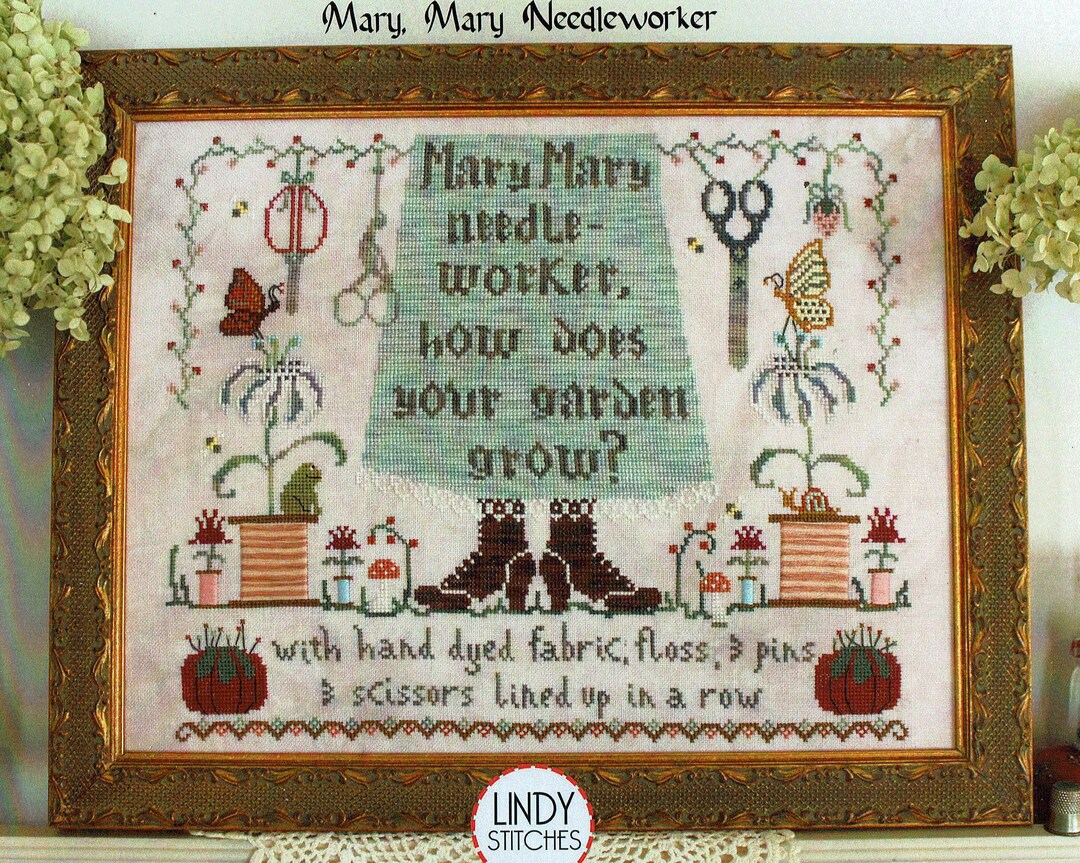 Mary. Mary Needleworker by Lindy Stitches Counted Cross Stitch Pattern ...
